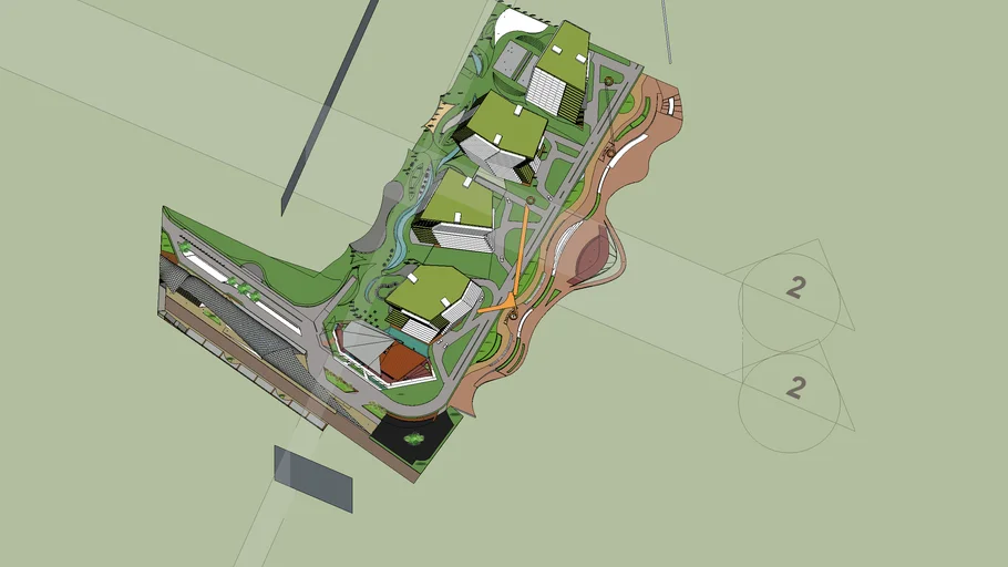 3D MASTERPLAN WADUK MELATI FULL | 3D Warehouse