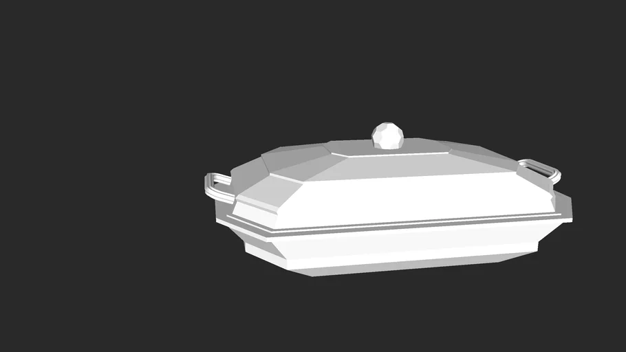 Silverware dish without texture | 3D Warehouse