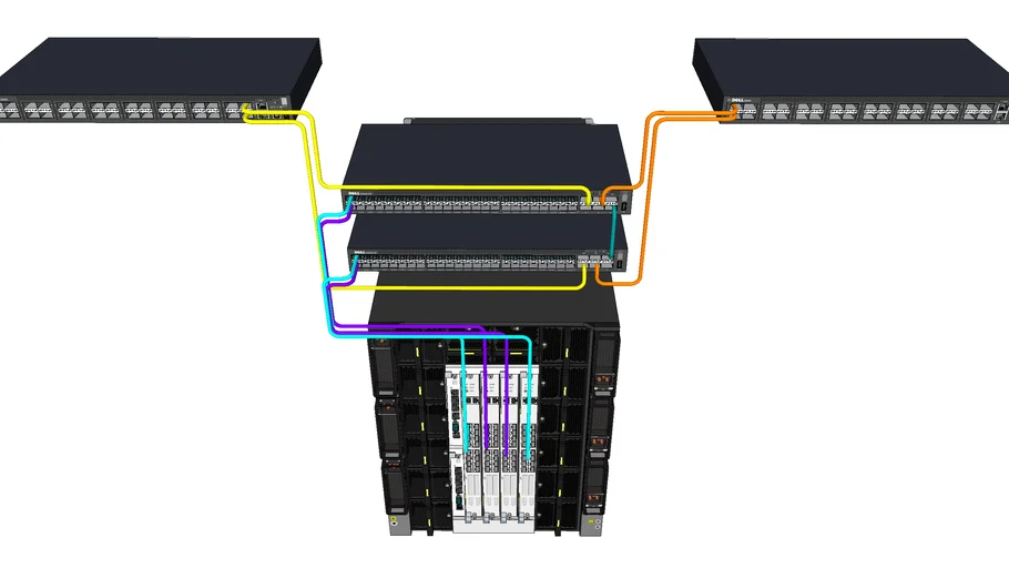BigSwitch with Huawei E9000 Chassis Configuration | 3D Warehouse