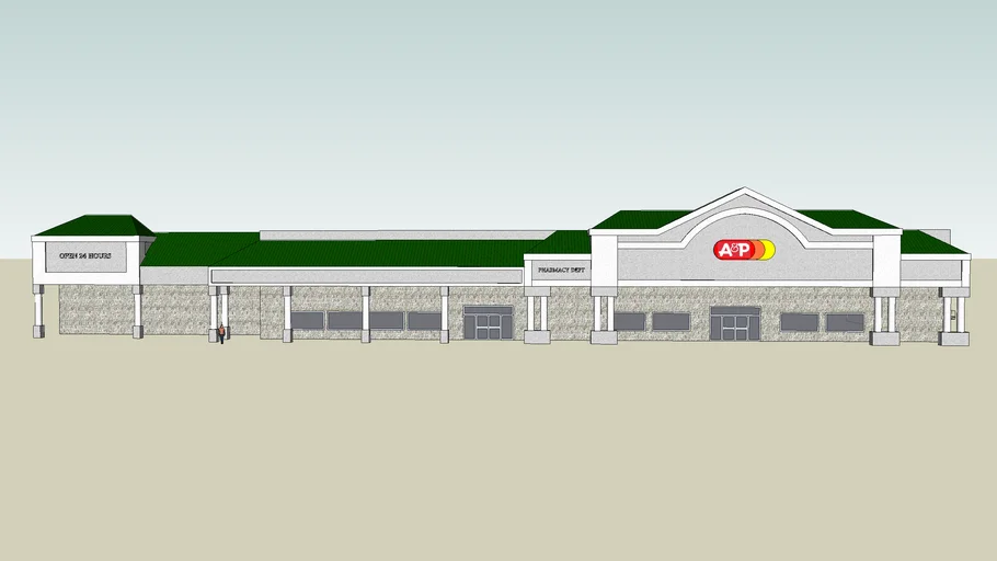 Modern Supermarket Building