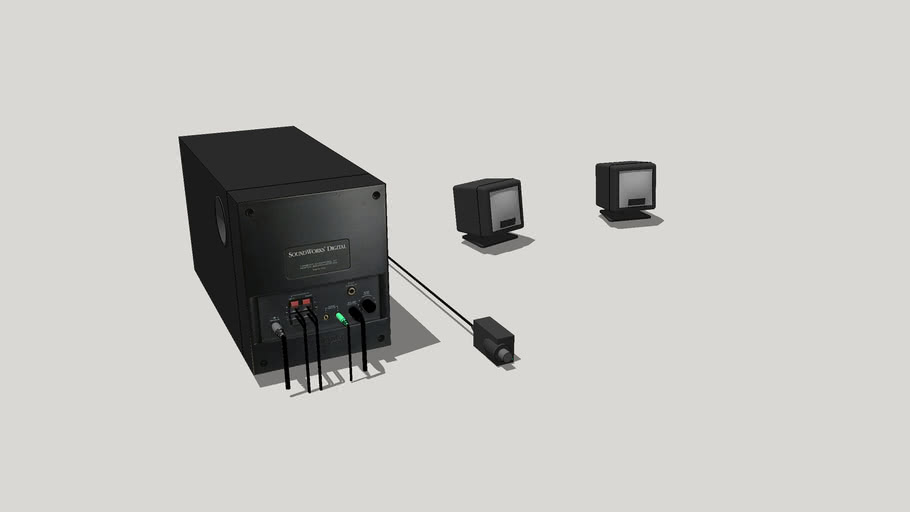 Creative Cambridge SoundWorks Digital 2.1 project by NiMo | 3D Warehouse