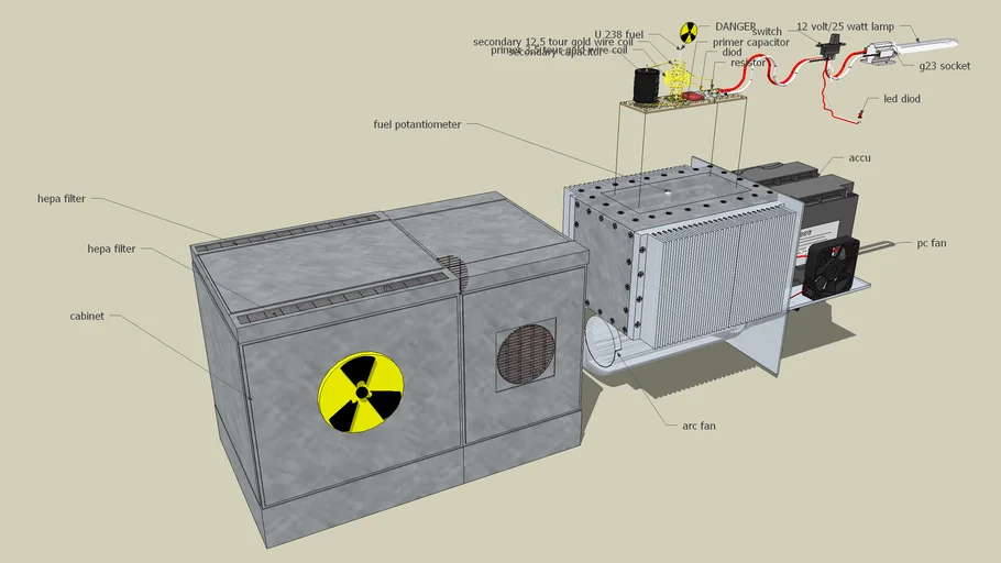 mini nuclear energy reactor | 3D Warehouse