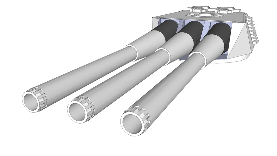 Medium Triple turret | 3D Warehouse