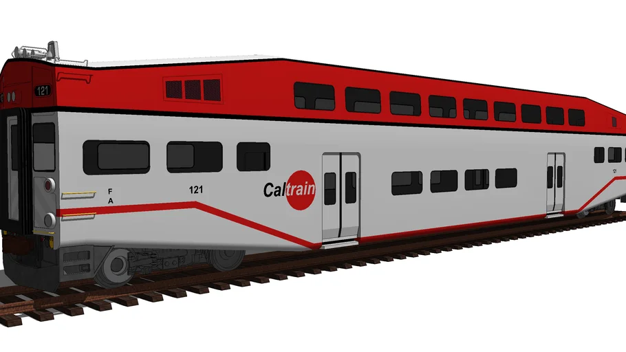 Bombardier Bi-Level Cab Car (Caltrain) | 3D Warehouse