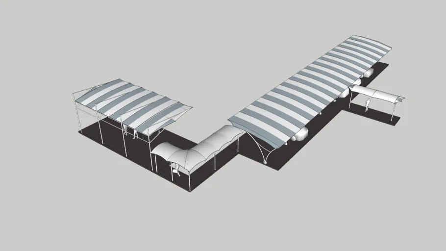 Atap Membran | 3D Warehouse