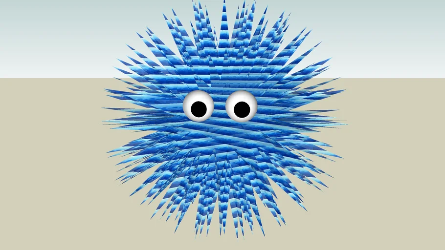 Electric Blue Fuzzy | 3D Warehouse