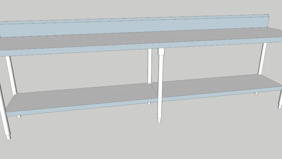 Work Table, Stainless steal | 3D Warehouse