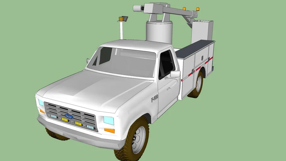 Work van with lift | 3D Warehouse
