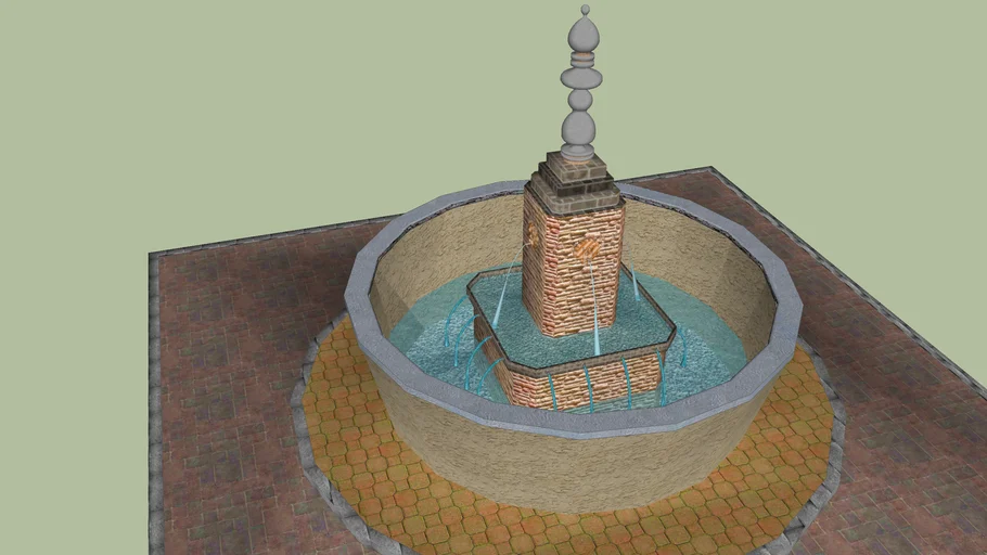 Stone fountain | 3D Warehouse