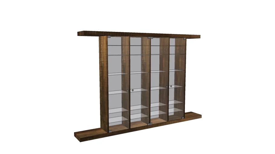 Glass shelf, Wood shelf | 3D Warehouse