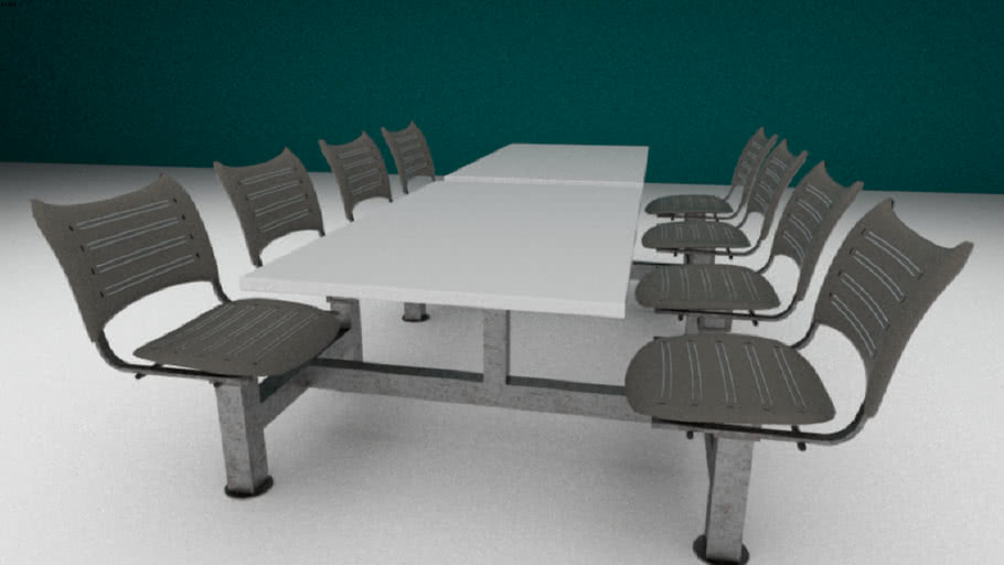 industrial table - lunch table | 3D Warehouse