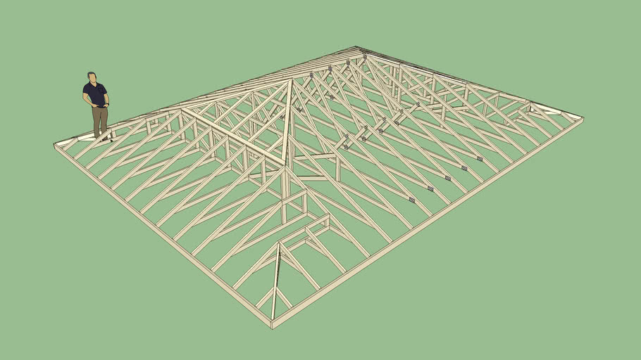 Northeast Hip Set w/ Purlin Frame | 3D Warehouse