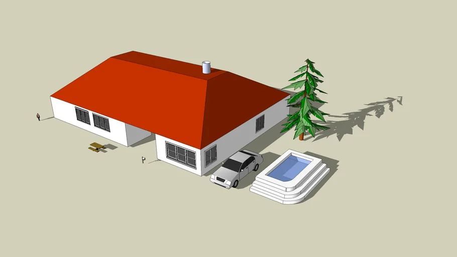 Sketchup 8 Lessons: Making A Simple House – KXRDZ