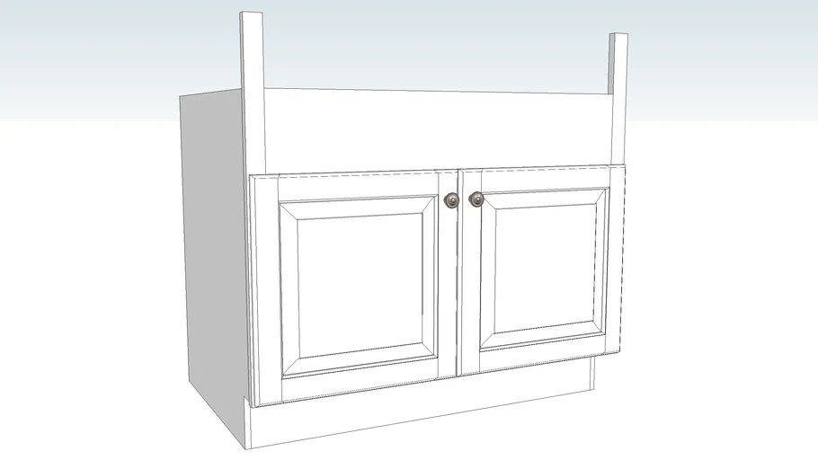 Apron Sink Base Extended | 3D Warehouse