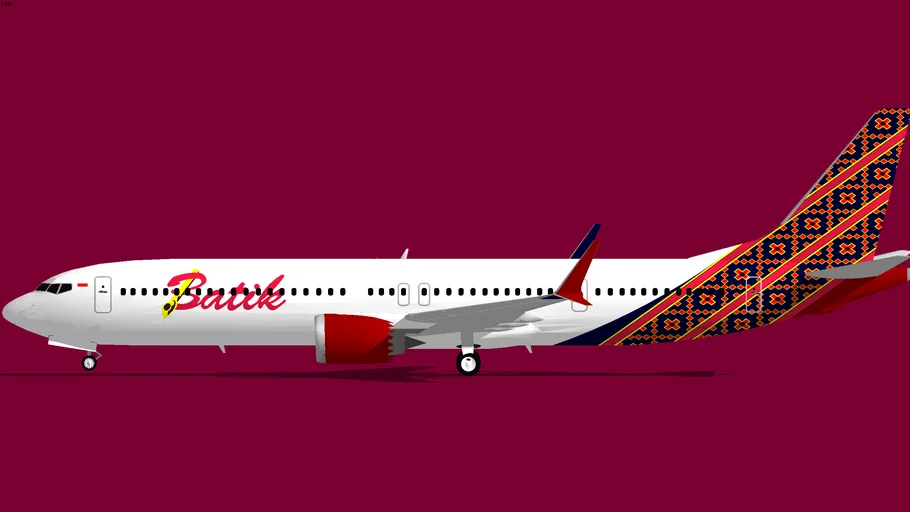 Batik Air Boeing-737-MAX-9 | 3D Warehouse