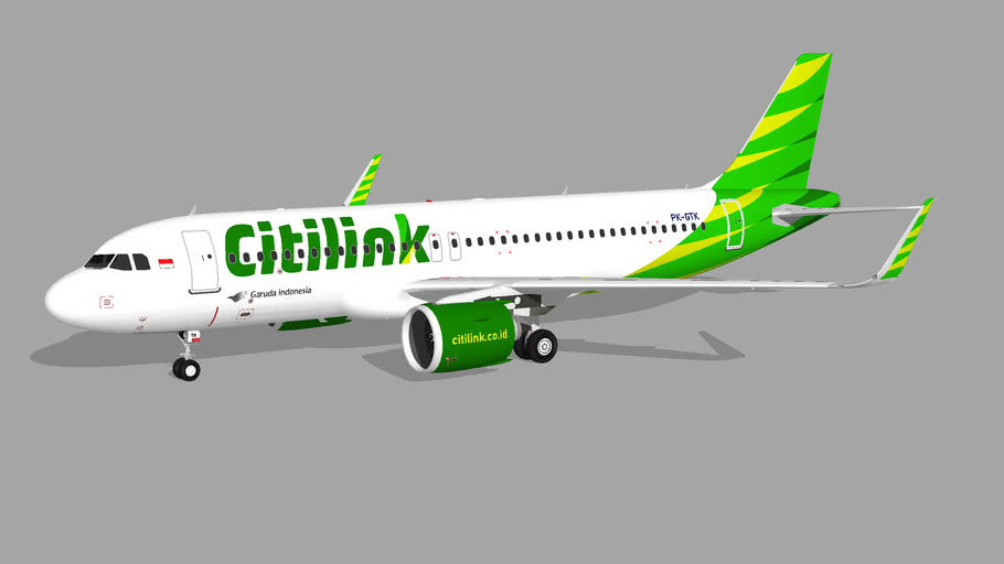 Citilink (PK-GTK) - Airbus A320-251N (2019) | 3D Warehouse