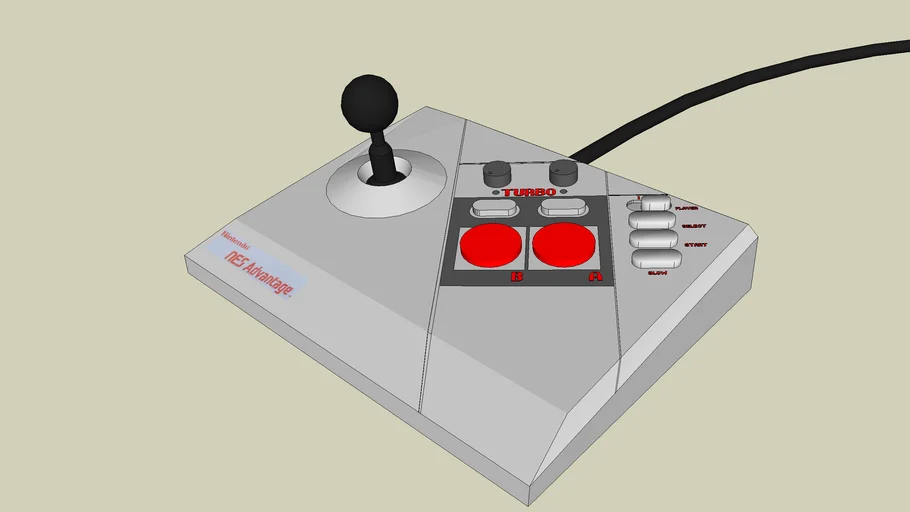 Nintendo Controller Drawn to scale | 3D Warehouse