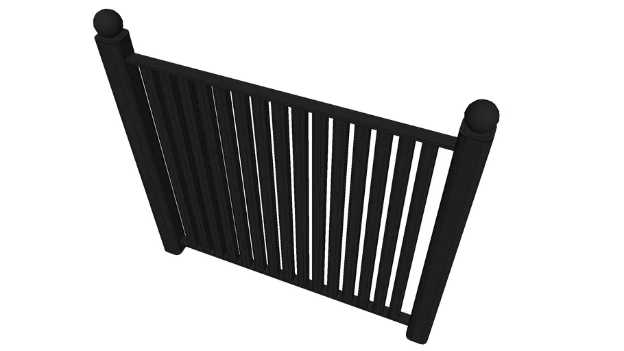 4 foot tall railing | 3D Warehouse