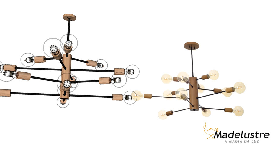 LUSTRE+ANA+12+LAMPS MADE LUSTRE | 3D Warehouse