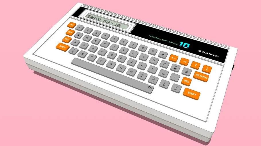 SANYO Personal computer PHC-10 (1982:Japan) | 3D Warehouse