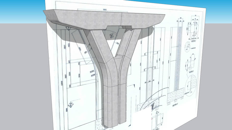 Pier type Y, Y-Pier | 3D Warehouse