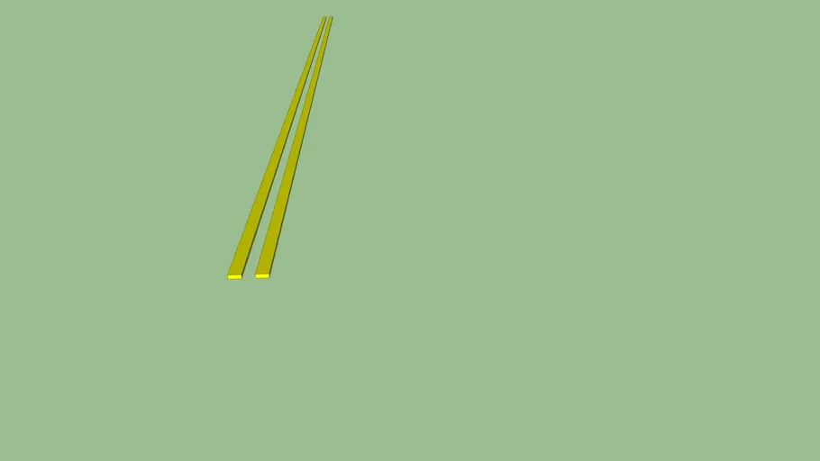 Solid double yellow traffic stripe | 3D Warehouse