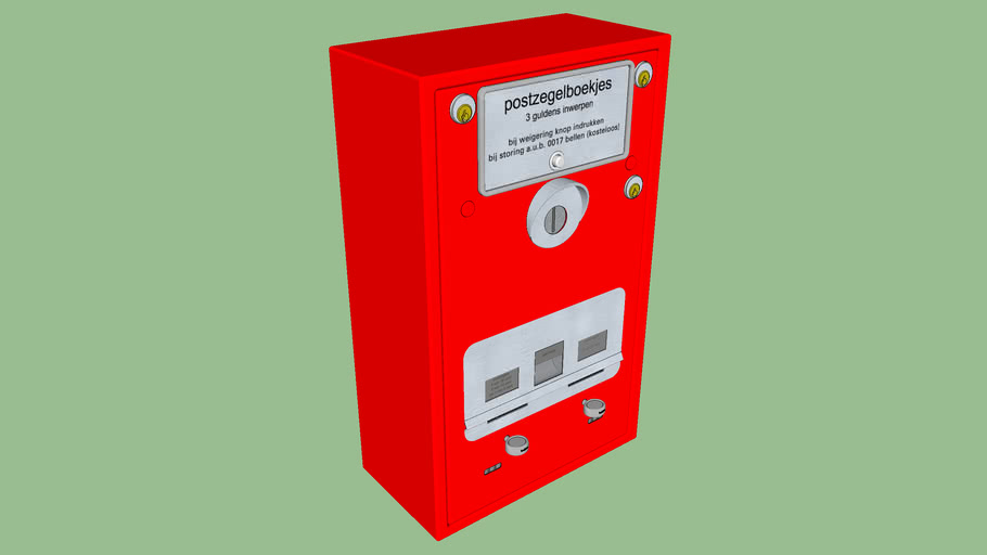 Postzegelautomaat PTT | 3D Warehouse