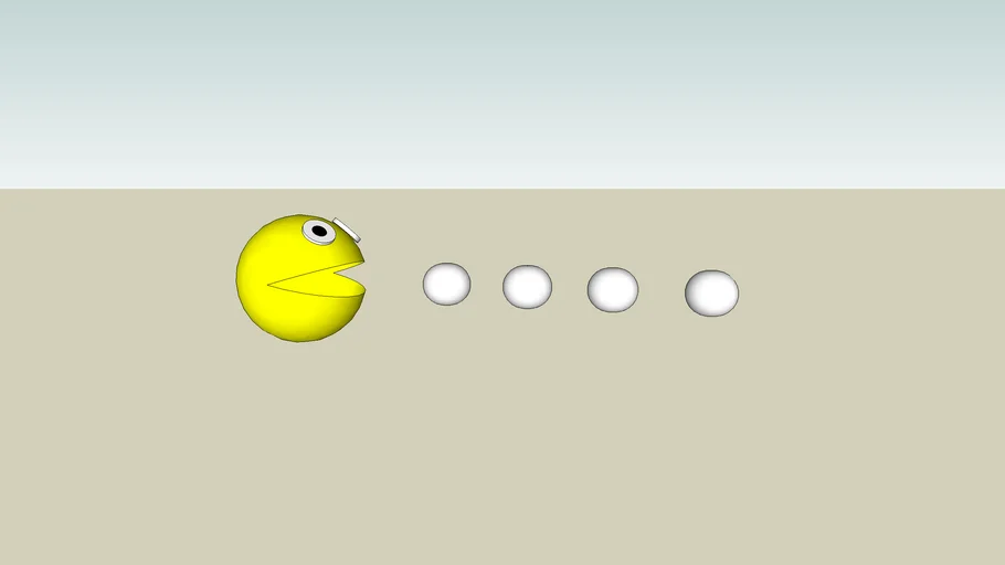 Pacman eating dots!!! | 3D Warehouse