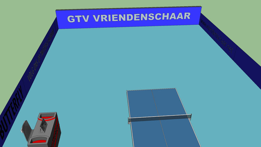 Table Tennis Court | 3D Warehouse