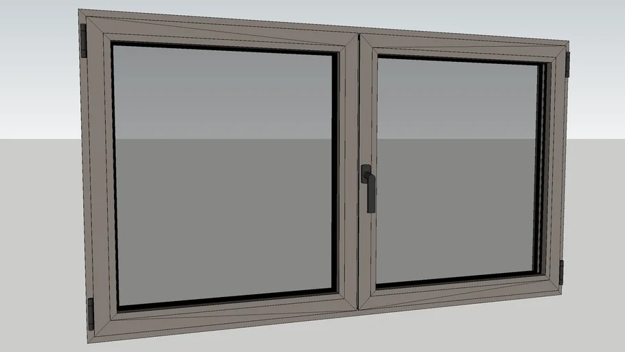 Cortizo aluminium 2 sash tilt and turn window | 3D Warehouse