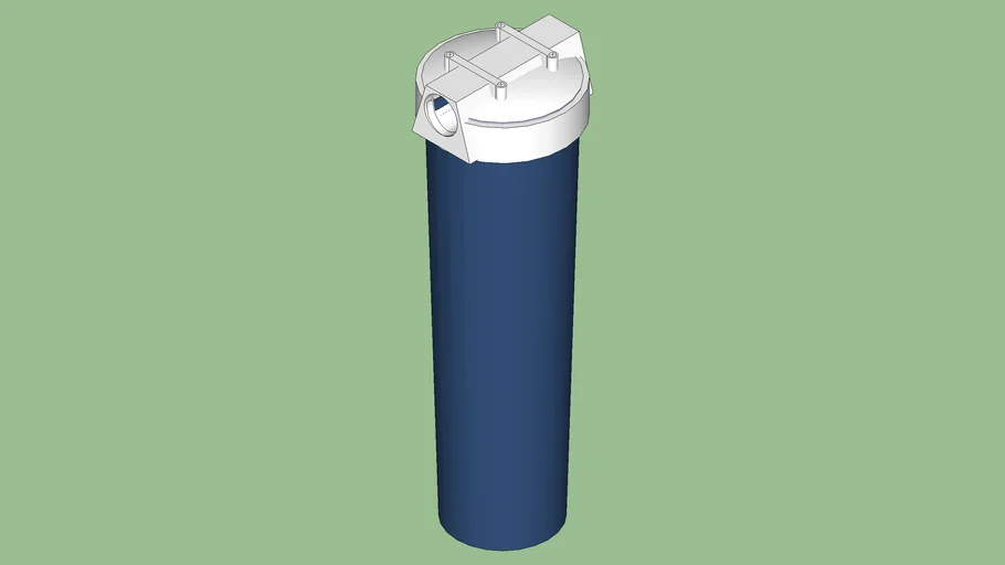 Big Blue Filter housing | 3D Warehouse