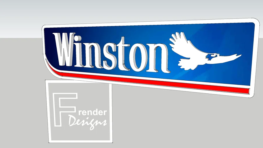 SIGNAGE_WINSTON 3D LOGO | 3D Warehouse