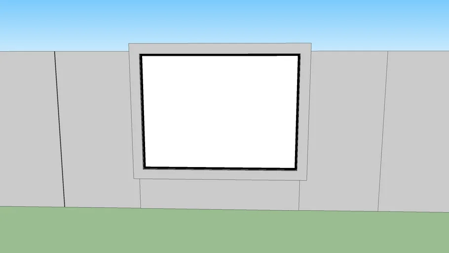 Grey set panels and screen surround | 3D Warehouse