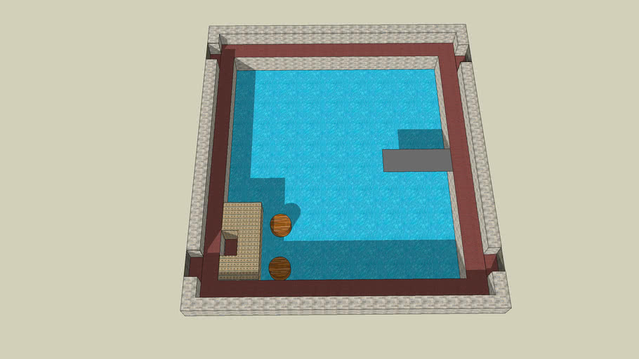 Pool with Bar | 3D Warehouse