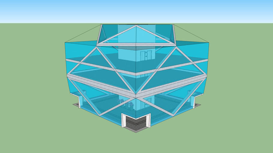 A Modern Glass Structure | 3D Warehouse