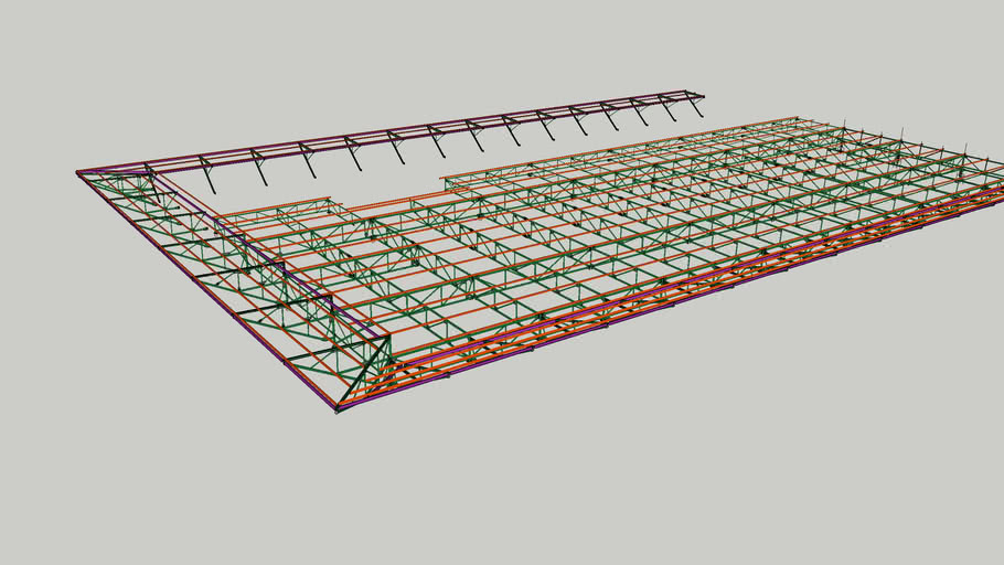 Steel Truss Full Connection | 3D Warehouse