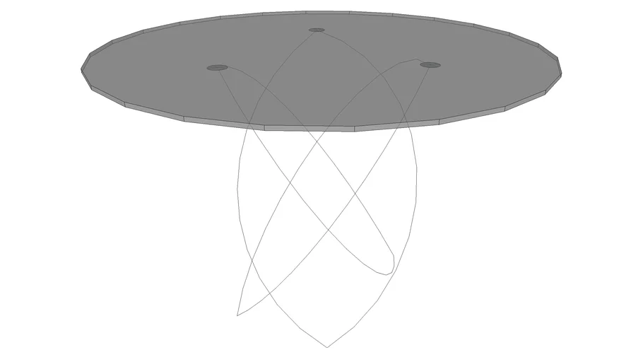 Dwell Atoma Dining Table (120cm) | 3D Warehouse