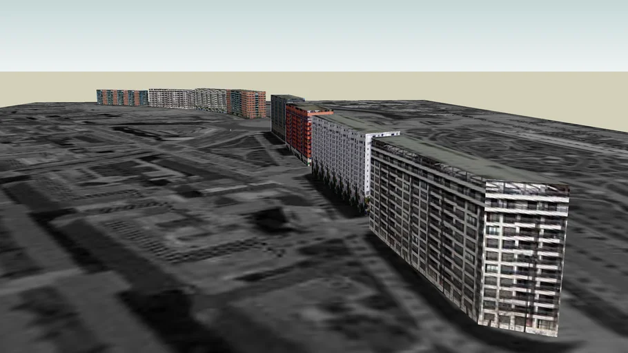 Edificios en el Paseo de la Alameda, Valencia | 3D Warehouse