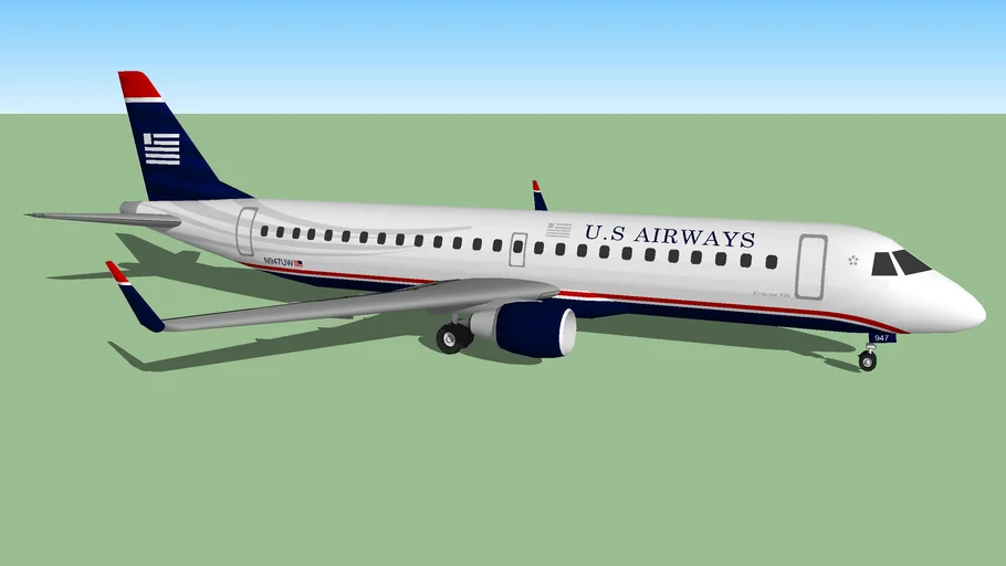 US Airways Embraer 190 | 3D Warehouse