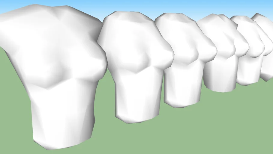 Female Torso Template Development Versions | 3D Warehouse