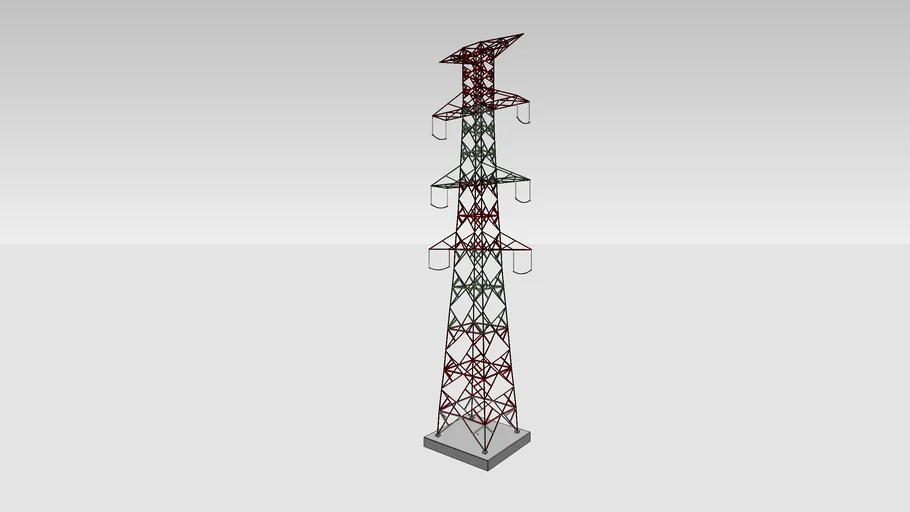 electricity pylon_transmission tower ( 台電電塔 ) | 3D Warehouse