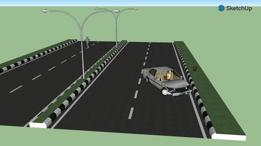 Car Crash Scene Science + | 3D Warehouse