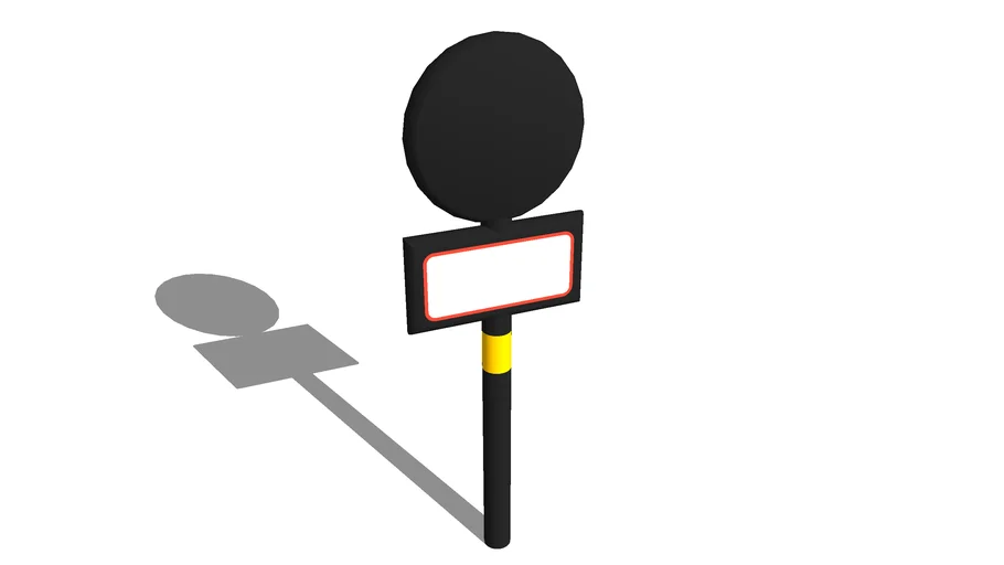 Blank Sign | 3D Warehouse