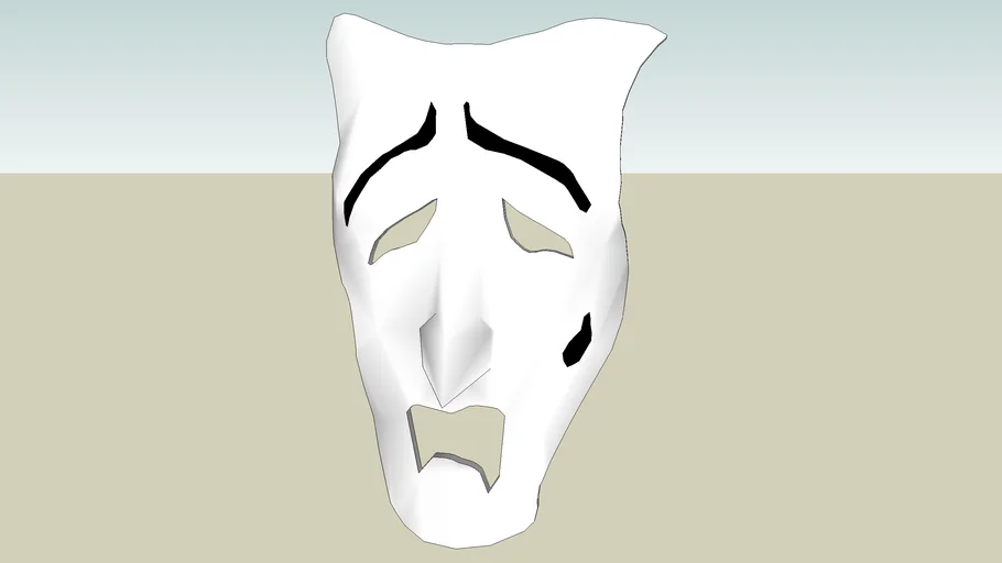 Sad Mask | 3D Warehouse