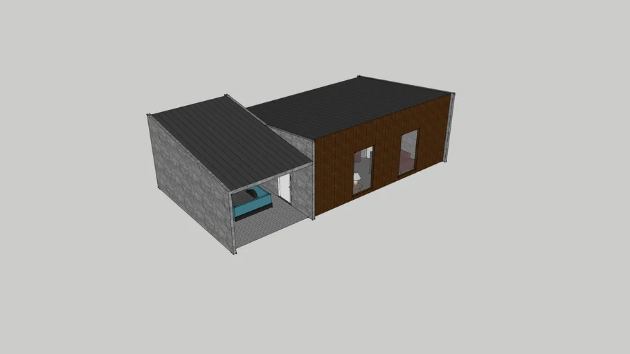 small house with interior | 3D Warehouse
