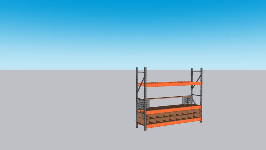 Pallet rack workbench | 3D Warehouse