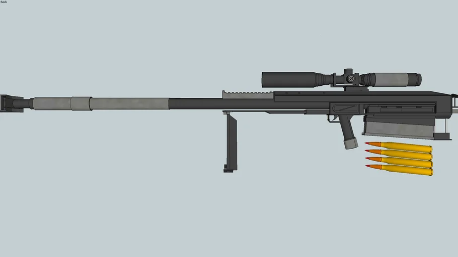 .50 Cal Sniper rifle | 3D Warehouse
