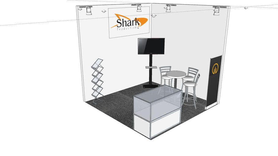 Stand 3x3 L | 3D Warehouse
