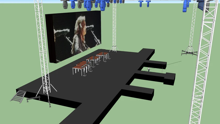 Jonas Brothers/Demi Lovato/Camp Rock 2: The Final Jam TOUR STAGE (VERY ...