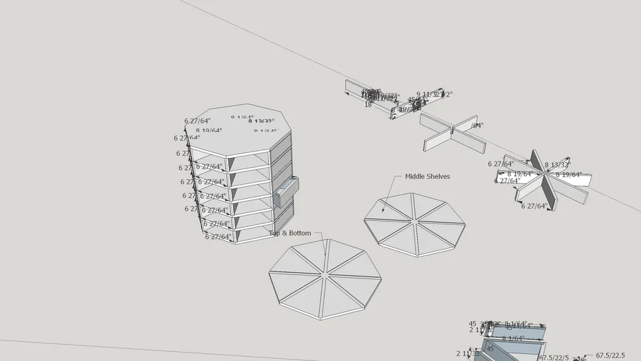 Octagonal Storage Bin | 3D Warehouse